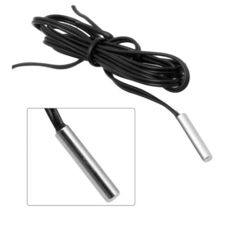 Sensor de Temperatura 2 Metros Preto Para Sist Aquec Solar